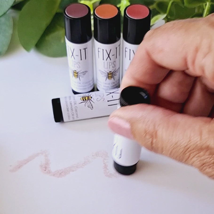 Hint of Tint Fix-it Lips - Handmade Lip Balm – Sweet Little Polly